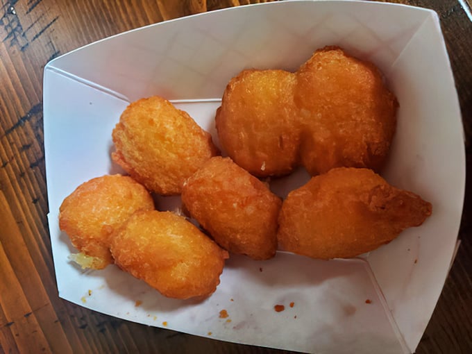 Golden corn nuggets offer sweet, crispy bites of Midwest charm that'll make you smile with delight.