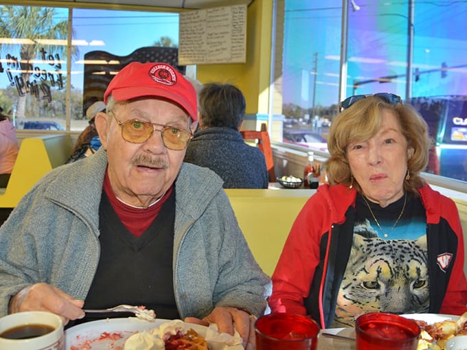 The dining room serves as Crystal River's unofficial town hall, where coffee refills and friendly conversations are both bottomless.