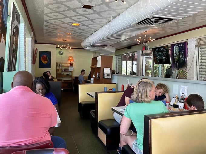 The dining room hums with the beautiful symphony of people enjoying good food together—the universal language that needs no translation. 