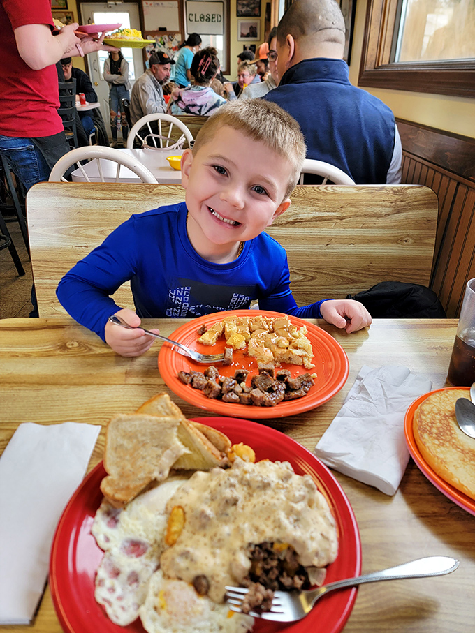 The restaurant where breakfast brings generations together. That smile says everything about why families make this their morning tradition.