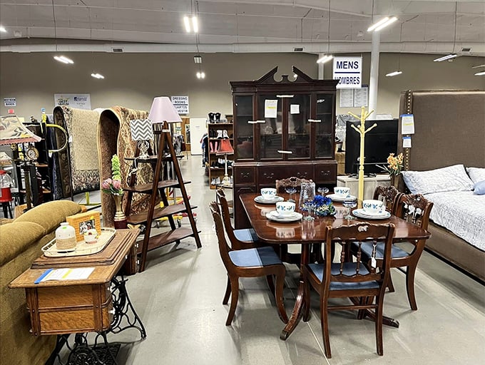 This dining set isn't just furniture—it's a time machine to Sunday dinners past, complete with chairs that have stories to tell.