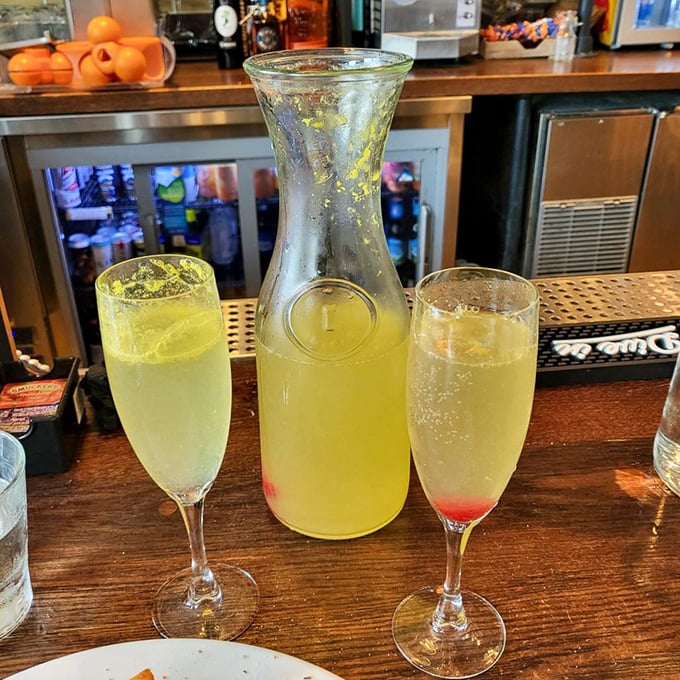 Mimosas and morning cocktails because sometimes breakfast deserves a celebration, and who are we to argue with tradition?