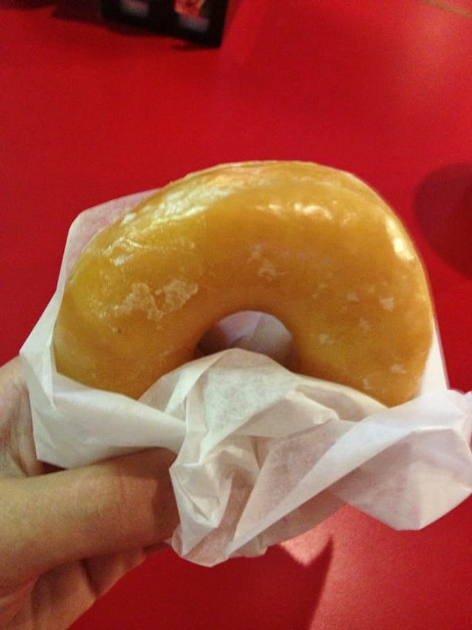 The glazed donut – simple, unpretentious perfection. Like that reliable friend who never lets you down, even at 7 AM.