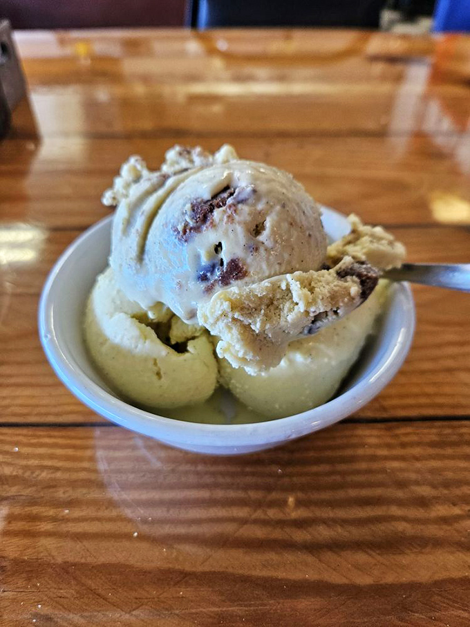 Ice cream that doesn't need fancy swirls or Instagram filters—just pure, creamy perfection that tastes like summer memories in any season.