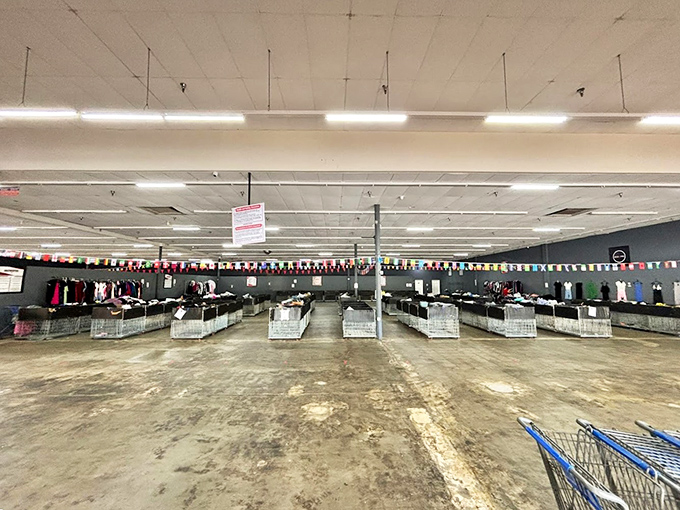 The wide-open floor plan isn't just practical—it's a battlefield where seasoned bargain hunters develop their strategic advantage.