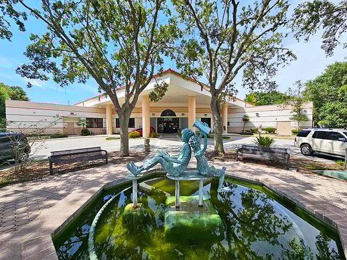 This fountain sculpture captures the essence of Port Orange—a place where art and community blend as seamlessly as the water rippling below.