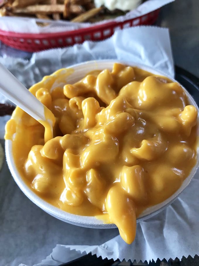 This mac and cheese doesn't just comfort—it embraces you like a warm Midwestern hug, each spoonful creamier and more luxurious than the last.