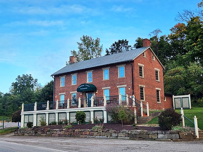 This handsome brick building houses the restaurant where farm-to-table isn't a trendy concept—it's just Tuesday.