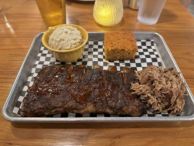 The pink smoke ring on that brisket is like nature's certificate of authenticity—proof that no shortcuts were taken in pursuit of perfection.