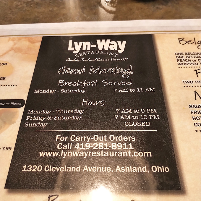 Quality food and service since 1951 – when a menu proudly displays its history, you know you're in for something special.
