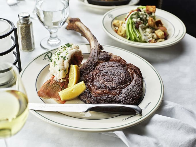 The tomahawk chop doesn't just arrive at your table—it makes an entrance. Meat this magnificent deserves its own spotlight.