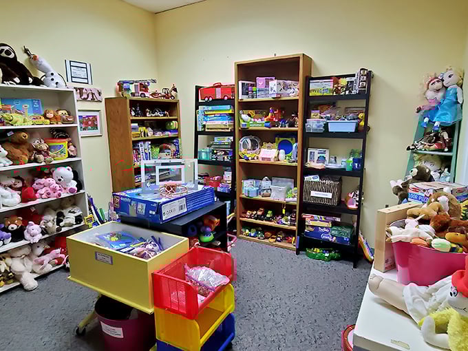 A toy paradise where childhood dreams come with budget-friendly price tags. That rocking sheep is calling your grandchild's name!