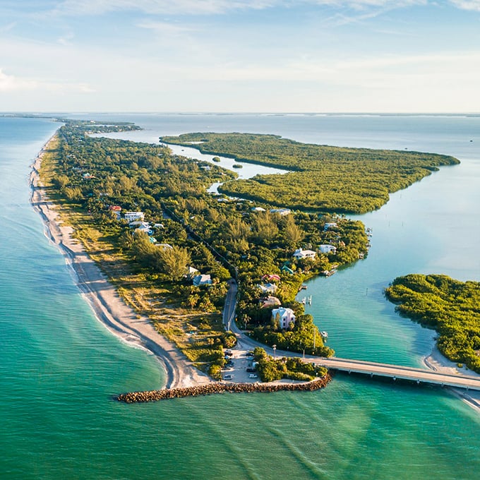 Captiva Island's lush greenery embraces its perfect beaches. Nature's version of having your cake and eating it too.