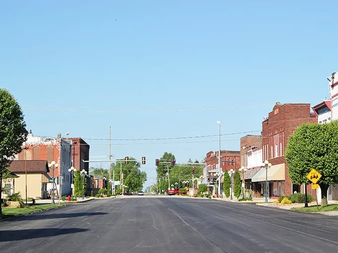 Greenup's main street has that "time forgot" quality – where you half expect to see Model Ts parked along the curb.
