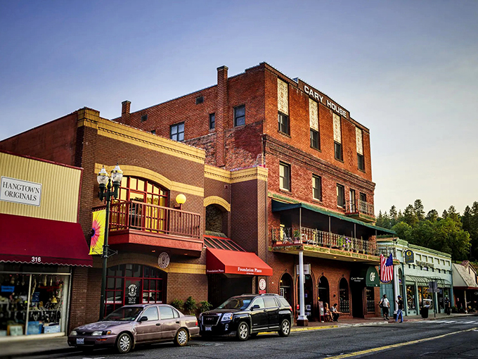 Placerville's historic buildings climb the hillside in this former "Hangtown," where Gold Rush architecture meets modern mountain living.