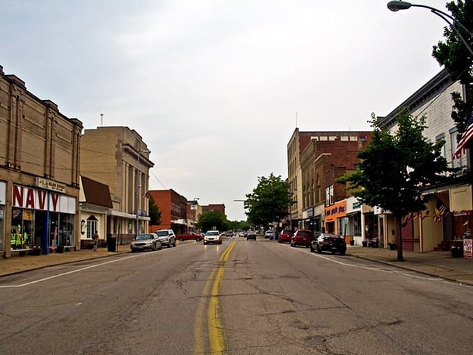 "These classic brick buildings in Ashtabula stands as a testament to solid Midwestern construction. They built things to last back then!"
