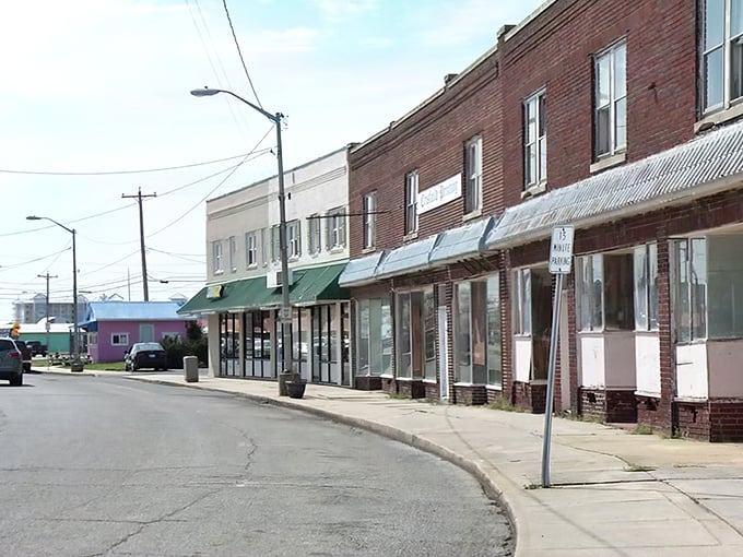 Simple brick buildings with zero pretension—just like the best crab shacks where you'll need extra napkins and have zero regrets.