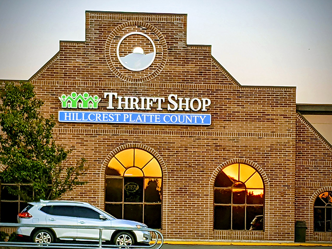 That distinctive round window and local feel prove the best thrift shops grow from community roots.