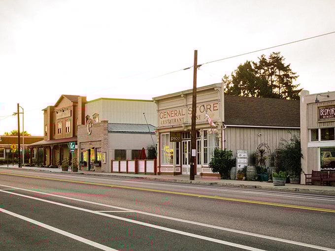 Los Alamos: When an old Western set becomes a culinary destination. These historic storefronts now house restaurants that food critics drive hours to visit.