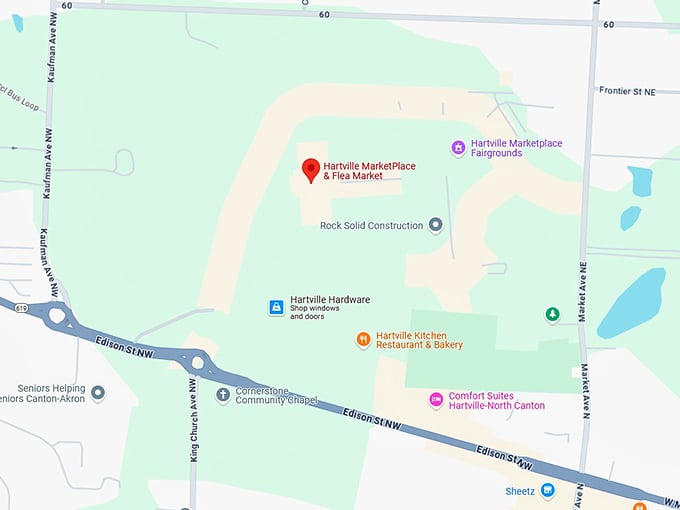 hartville marketplace & flea market map