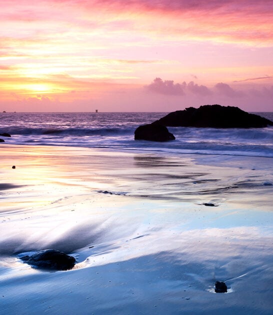 dreamy beach california postcard ftr