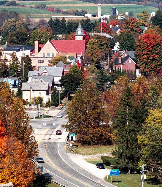 peaceful pennsylvania postcard town ftr