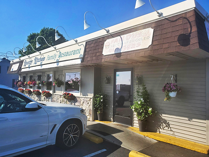 The unassuming exterior of Kountry Kitchen hides a treasure trove of comfort food within. Like finding a diamond in the rough of Lancaster County.