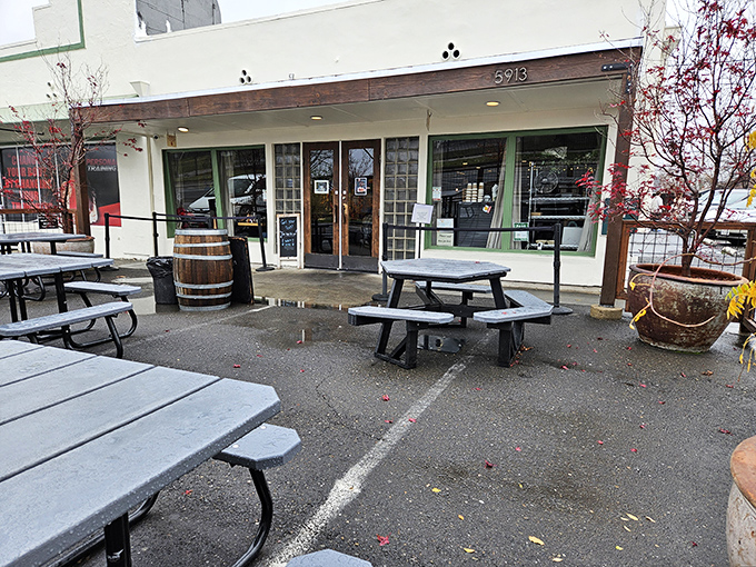 The unassuming exterior of Bacon & Butter belies the culinary magic happening inside. Like a poker player with a royal flush, it keeps its best cards hidden.
