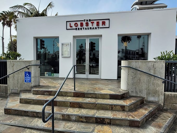 The unassuming white exterior of The Lobster belies the culinary treasures within, like finding a pearl in the most ordinary-looking oyster.