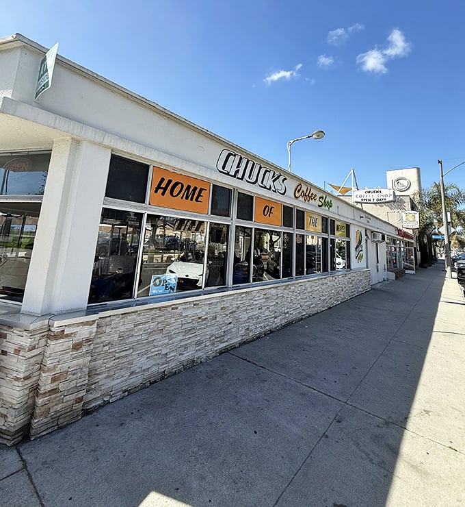 The unassuming exterior of Chuck's Coffee Shop hides culinary treasures that locals have cherished for decades. Sometimes the best places don't need fancy facades.