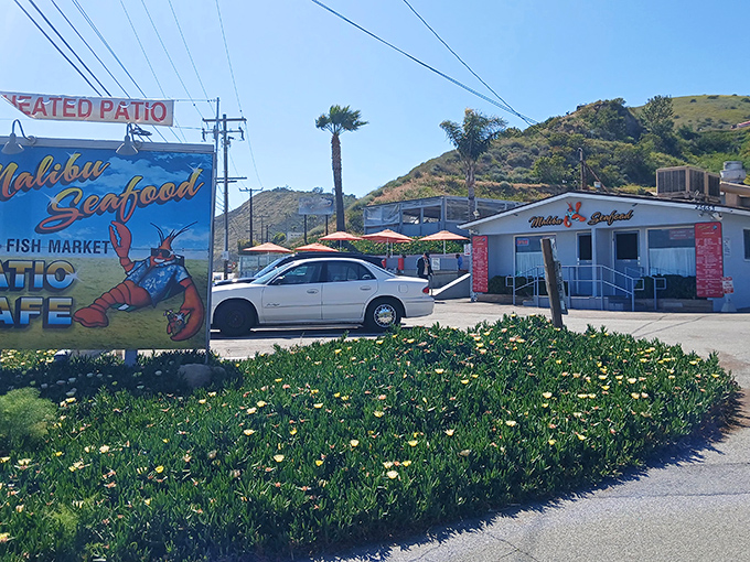 The unassuming blue and white exterior of Malibu Seafood stands like a beacon of hope for hungry travelers along PCH. Ocean views included, no reservations required.