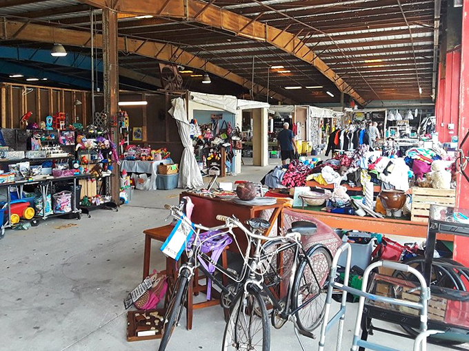 A treasure hunter's paradise where vintage bicycles and forgotten furniture await their second chance at love. Every aisle tells a different story.