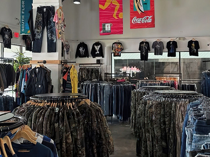 The unassuming storefront of Szyn Thrift + Vintage belies the treasure trove within. Like finding a gourmet restaurant in a strip mall, appearances can be deliciously deceiving.