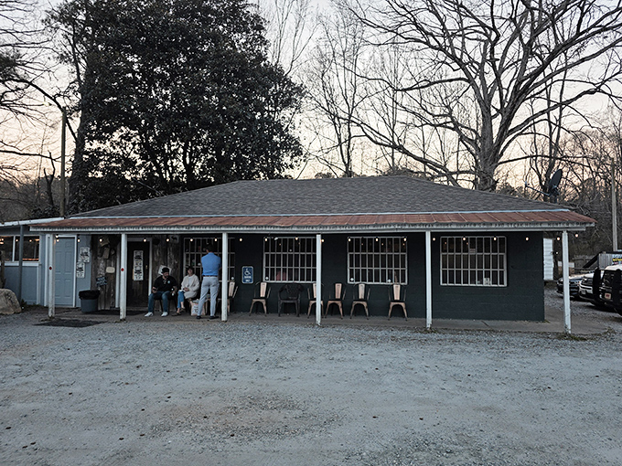 The unassuming exterior of Hunters Pub might make you drive past—don't. This modest green building houses steak paradise that locals have treasured for years.