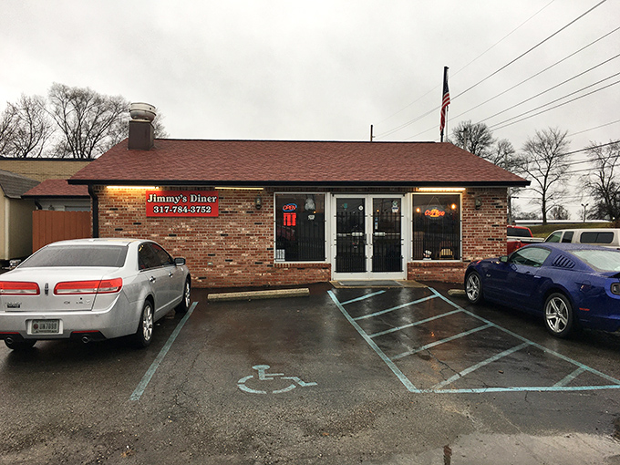 The unassuming brick exterior of Jimmy's Diner might fool you into driving past—but that would be a breakfast tragedy of epic proportions.