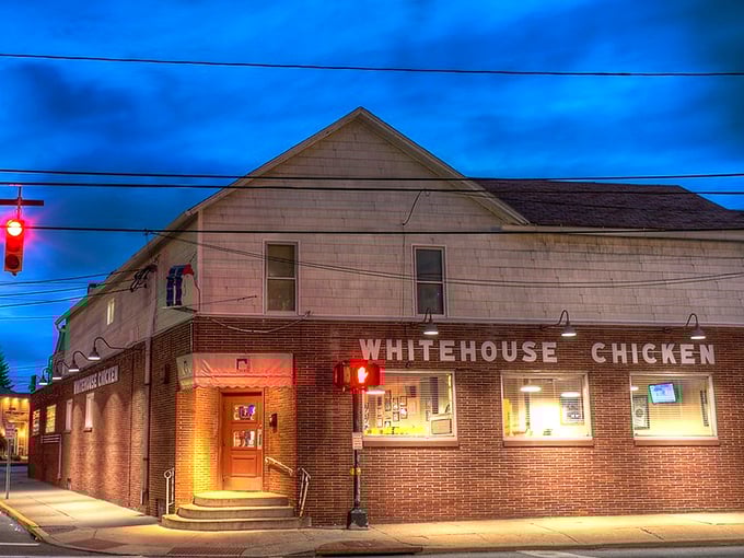 The brick fortress of fried chicken dreams stands ready to welcome hungry pilgrims seeking Barberton's crispy gold.