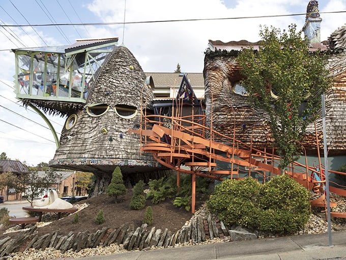 This isn't your grandmother's cottage – unless your grandmother was a woodland wizard with serious architectural ambitions.