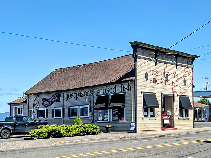 The unassuming exterior of Josephson's hides culinary treasures within, like a seafood speakeasy where the password is "smoked to perfection."