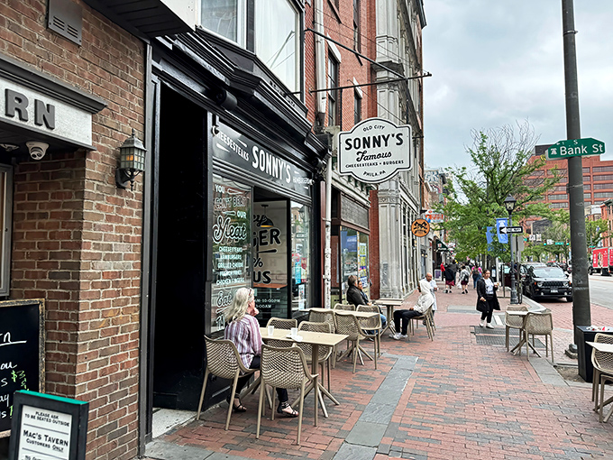 Nestled among historic Old City brick, Sonny's modest storefront belies the culinary treasures within. Philadelphia's cheesesteak heritage in one unassuming package.