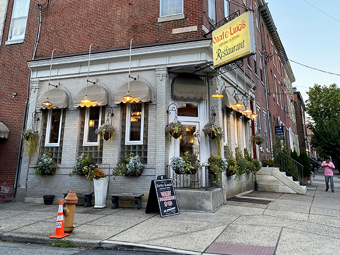 The classic white brick façade with signature awnings whispers "old-school Italian" before you even step inside. Philadelphia's culinary time machine awaits.