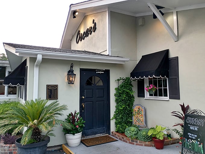 The unassuming white exterior of Oscar's belies the culinary treasures within—like finding a pearl in the most ordinary-looking oyster in Summerville.