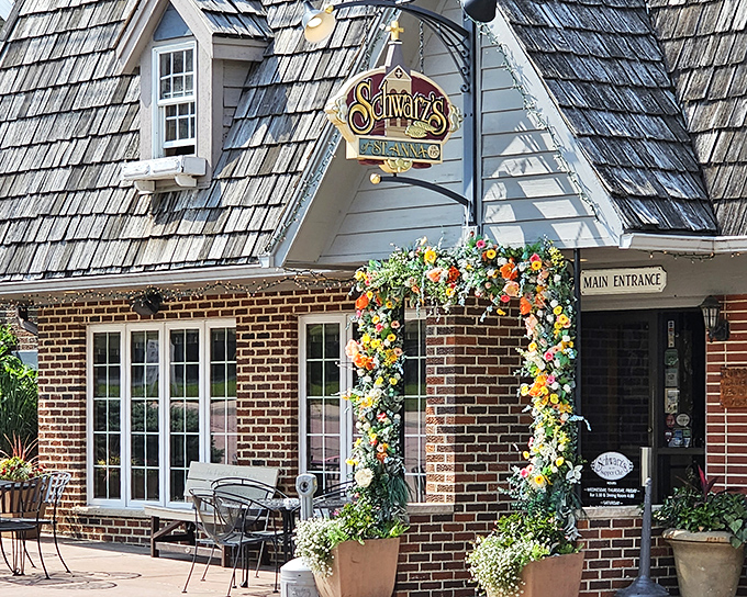 The charming cedar shake roof and brick facade of Schwarz's Supper Club welcomes you like an old friend who happens to make incredible steaks.