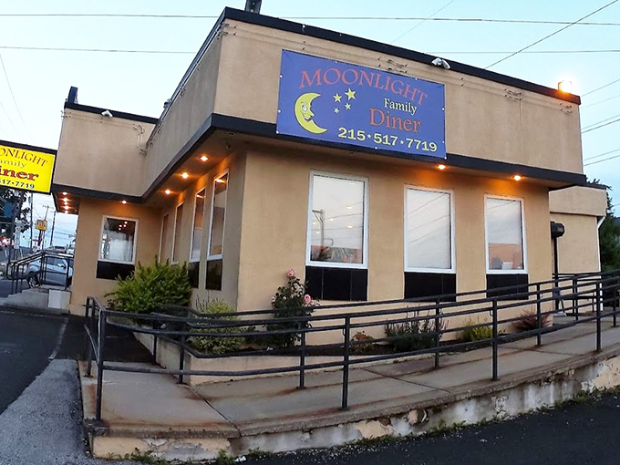 The humble tan exterior of Moonlight Family Diner might not scream "culinary destination," but like all great food stories, this one begins with an unassuming entrance.