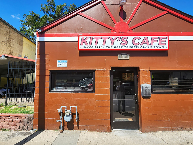 The iconic orange exterior with its sunburst sign has been beckoning hungry Kansas Citians since 1951. Some landmarks don't need neon to shine.