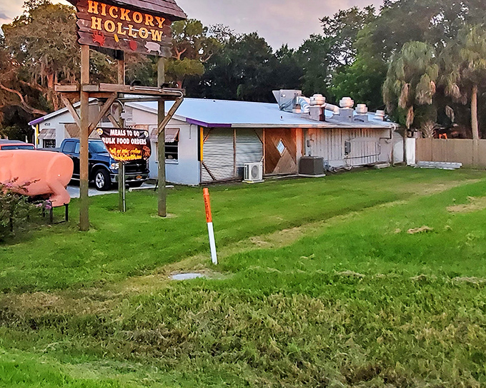 Don't let the humble exterior fool you—Hickory Hollow's unassuming roadside presence hides barbecue greatness within. The best treasures rarely advertise themselves.