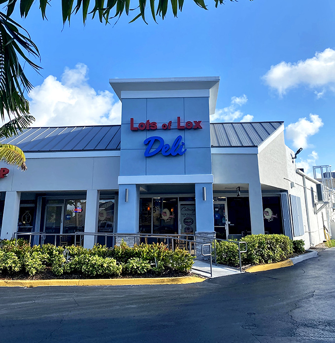 Palm trees and bagels – a Florida combo that shouldn't work but absolutely does. This unassuming strip mall houses authentic New York deli magic.