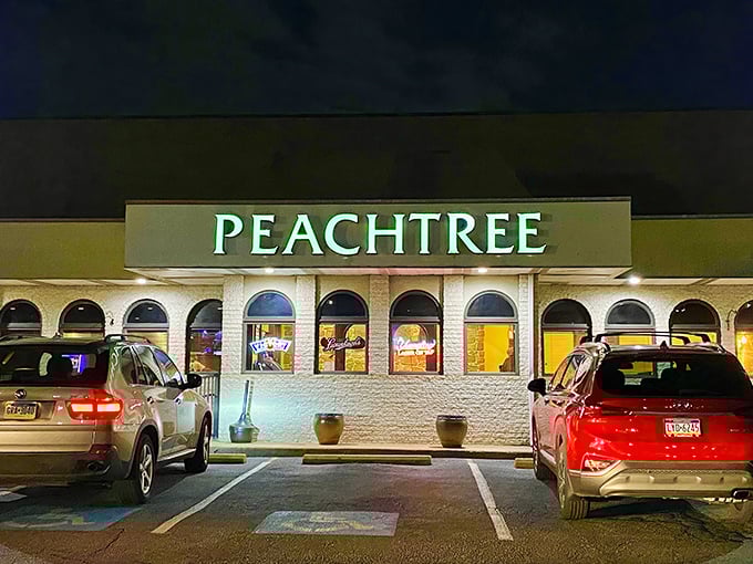 Your breakfast destiny awaits behind this unassuming storefront – no fancy signage needed when the food speaks volumes.