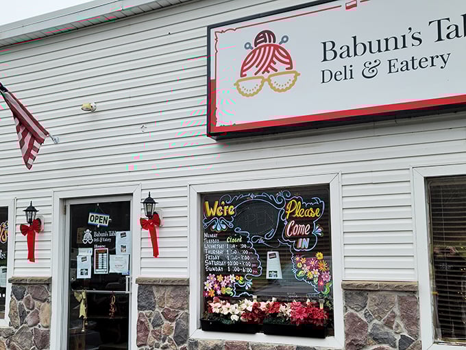 The unassuming exterior of Babuni’s Table hides homestyle treasures inside. Those cheerful windows aren’t just decoration—they’re an invitation.