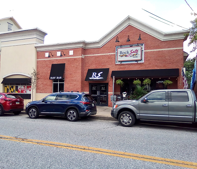 The brick façade and modest black awning of RockSalt Grille hide Westminster's seafood sanctuary like a pearl in an unassuming oyster.