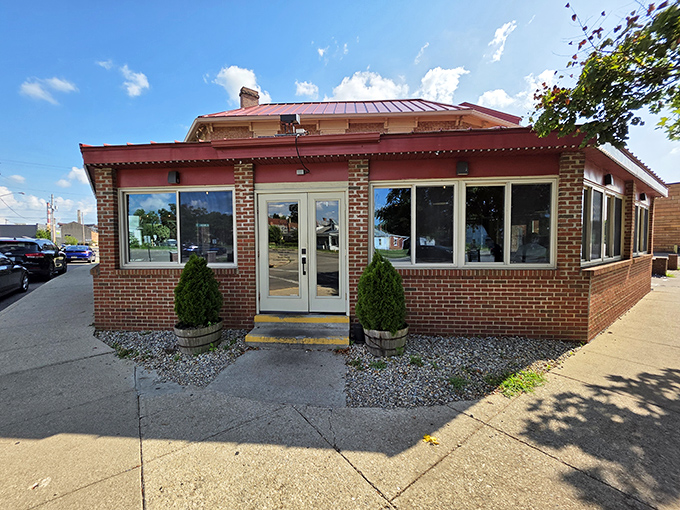Don't judge this brick beauty by its humble cover – culinary magic awaits inside.